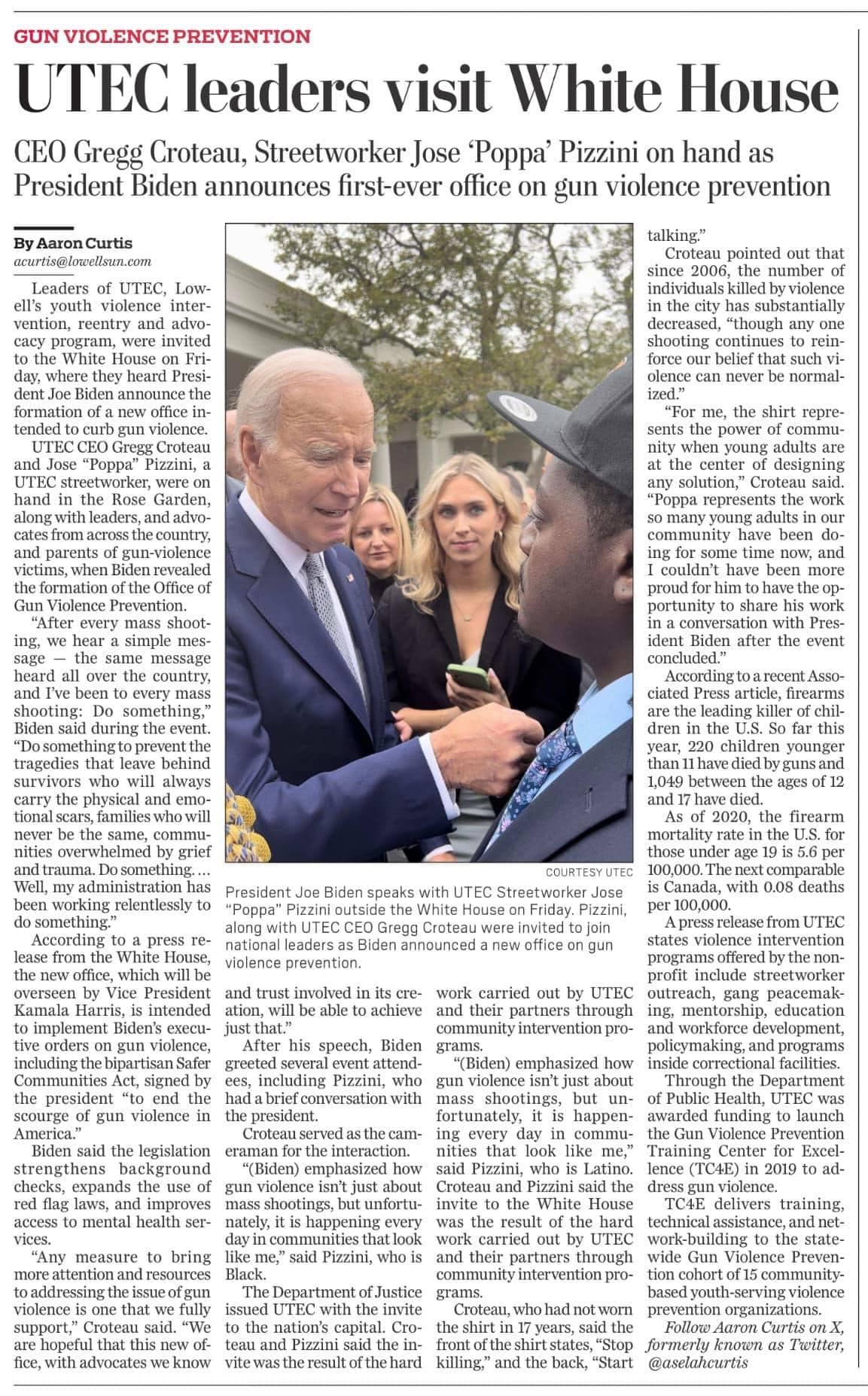 UTEC Leaders Visit White House - UTEC